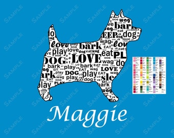 Word art calligram | Etsy