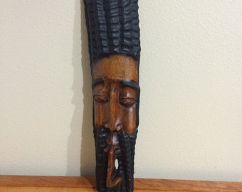 Fancy Lady Face Plate Garden Girl Wall Hanging by CharsGoodStuff