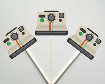 Camera cake topper | Etsy