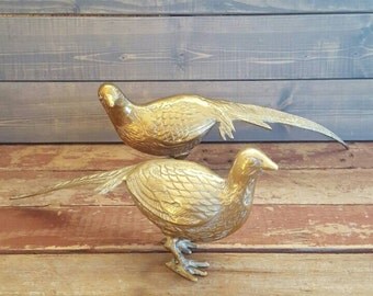 Brass pheasant | Etsy