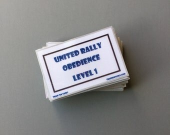 AKC Rally Obedience Prep Pack with signs sign descriptions