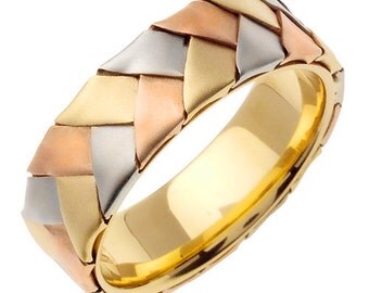 Unique tri color gold related items | Etsy