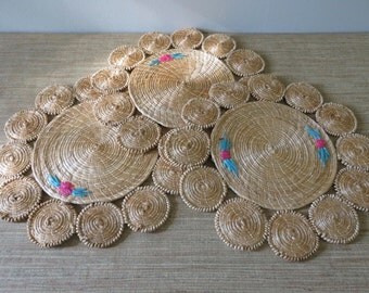 Woven placemats | Etsy