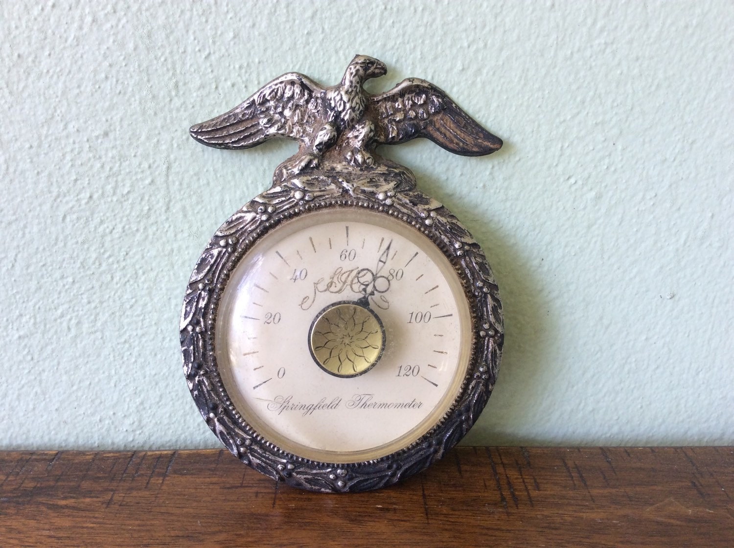Vintage Springfield thermometer american eagle thermometer