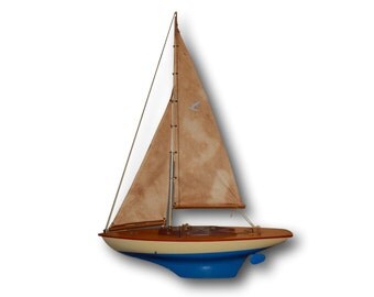 Items similar to Wood Skiff Sailboat Model Kit, for American Girl, 18 ...