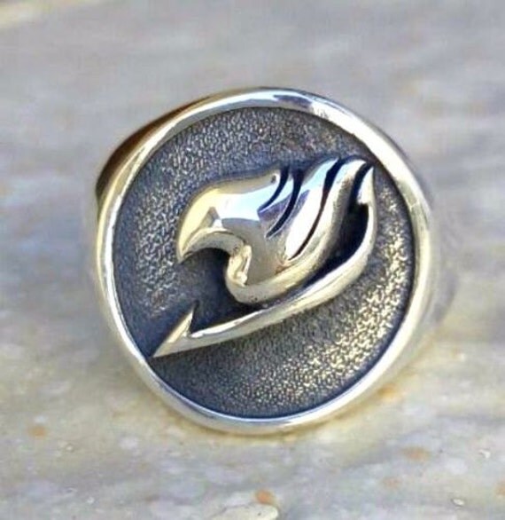 Anime Fairy Tail 3D Ring Solid Sterling Silver 925 by newneo2012
