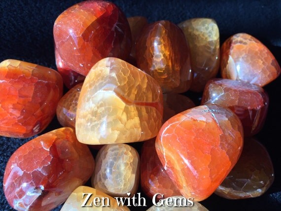 Fire Agate Tumbled