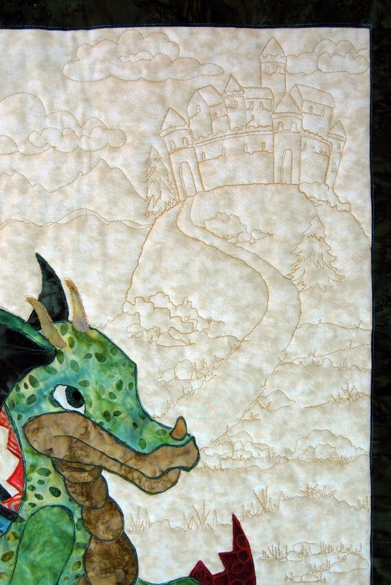 Baby Quilt Pattern PDF // Dragon Quilt // Baby by SewLauraQuilts