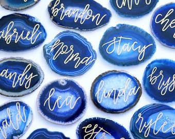 Agate place card | Etsy