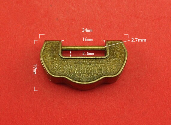 1Pcs 59mmX52mm Wooden jewelry Box Latch1 Pcs lock for gift
