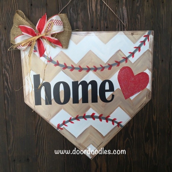 JUMBO HUGE HOME plate baseball softball pentagon heart front