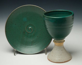 clay pitcher wine pitcher baptismal pitcher by WortmanPottery