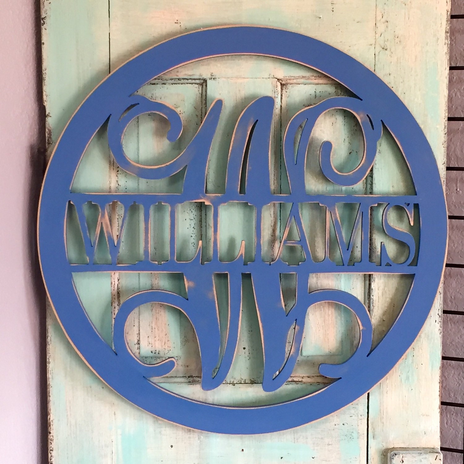 Large monogrammed name circle FINISHED