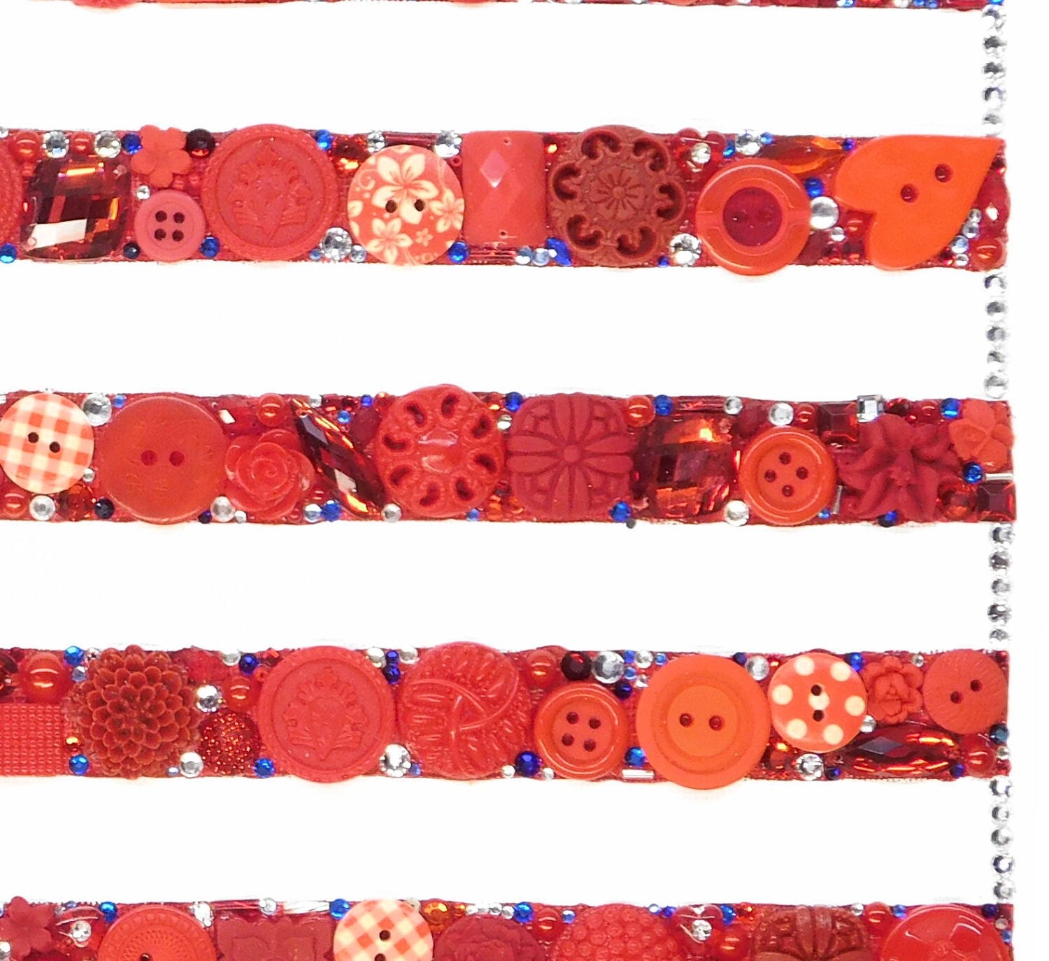 AMERICAN FLAG 11x14 Button Art Button Artwork by CherCreations