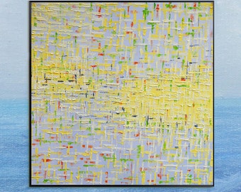 Hand-painted big size modern wall art living room by LisaHomeArts