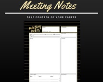 Popular items for meeting notes on Etsy