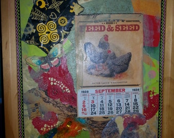 Unique chicken calendar related items | Etsy