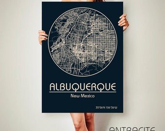 Albuquerque Map Print