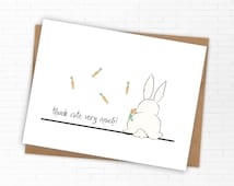 Unique bunny pun card related items | Etsy