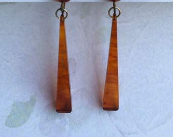 Tortoise earrings | Etsy