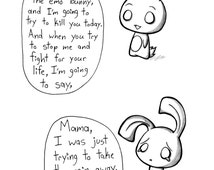 Popular items for emo bunny on Etsy