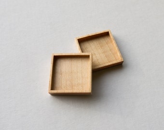 Square bezel setting | Etsy