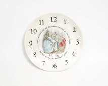 Unique plate wall clock related items | Etsy