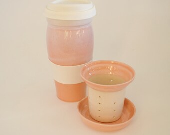 IN STOCK Ceramic Tea Infuser with Lid Loose by sarahwelchpottery