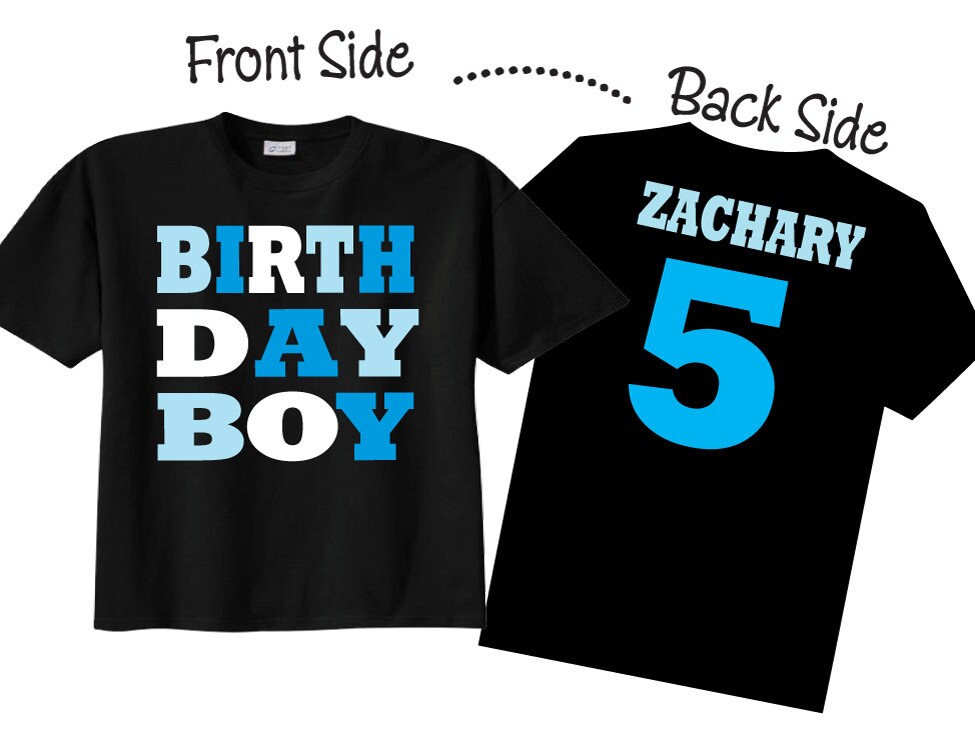 Birthday Boy Shirts and Tshirts for Fifth Birthday or any