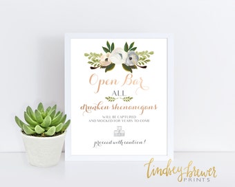 Shenanigans sign | Etsy