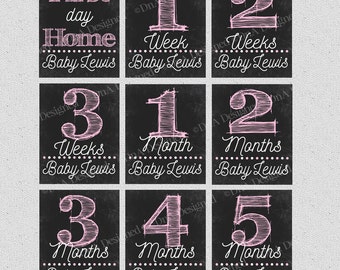 Baby milestone signs | Etsy