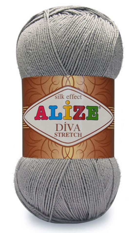 Alize Diva Stretch. Elastic yarn. Summer yarn.