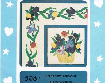 Iris quilt pattern | Etsy
