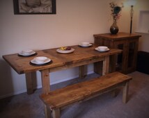 Unique rustic dining table related items | Etsy