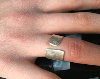 Items similar to Fanciful Fine Silver Ring size 6 3/4 on Etsy