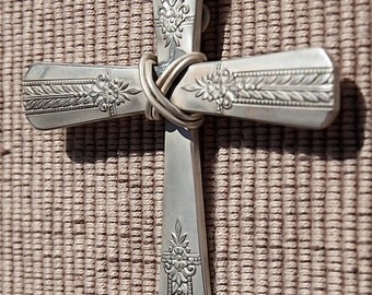Items similar to Custom Silverware Cross, PERSONALIZE ME on Etsy