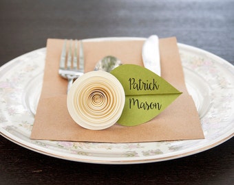 Unique unique place cards related items | Etsy