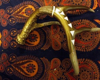 Hand painted antler | Etsy