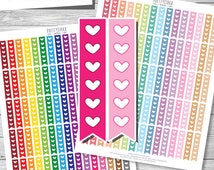 Unique heart flag related items | Etsy