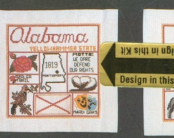 Alabama cross stitch | Etsy