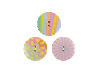 Unique pastel buttons related items | Etsy