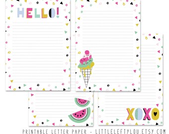 Colorful stationery | Etsy