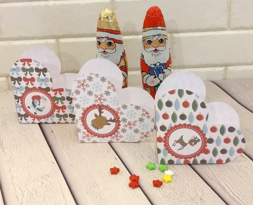 Open Heart christmas favor box-printable Christmas party favor box ...