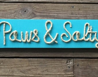 Handmade Palm Tree with Rope Beach Pallet Art by BeachByDesignCo