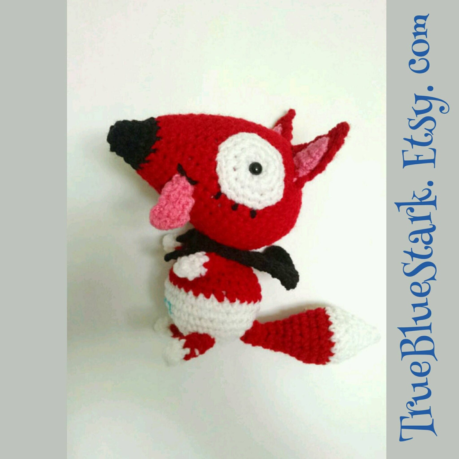 Baby Fox stuffed toy inspired by peg cat cartoon handmade
