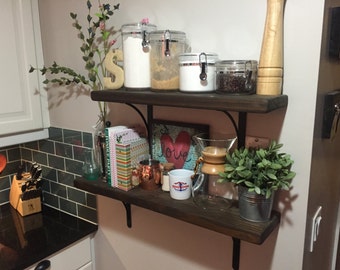 Custom wood shelves | Etsy