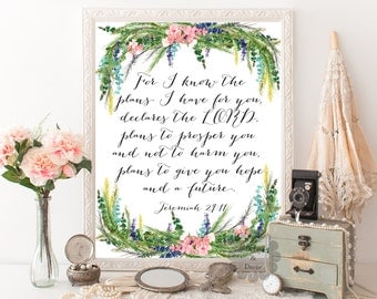 Plans to prosper you | Etsy