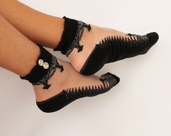 Lace ankle socks | Etsy