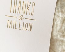 Popular items for thanks a million on Etsy