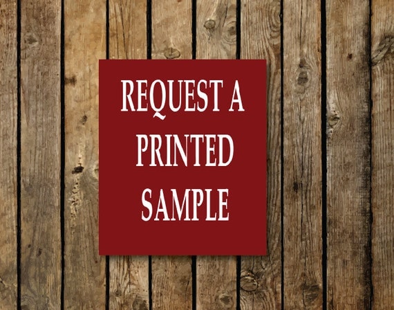 Request a printed sample